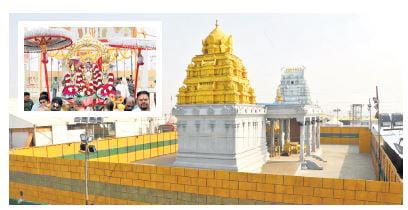 MAHAKUMBH Srivari temple replica aims to showcase the grandeur of Sri ...
